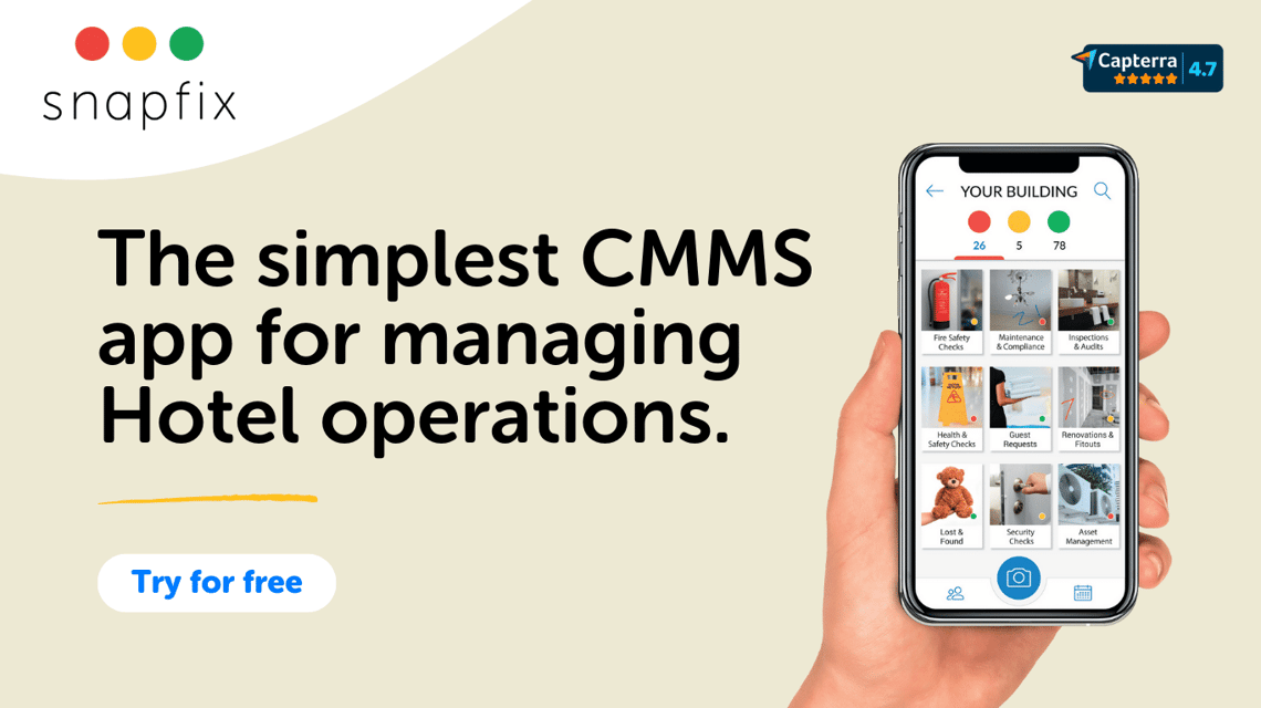 Hotels are losing 30+ hours by not using CMMS for Hotel Maintenance